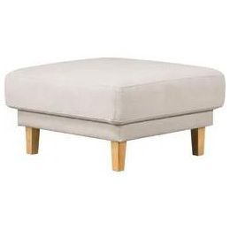 Polsterhocker Home Affaire "TRIPLO passend zur Serie, Maße B/T/H: 82/72/46 cm", beige, B:82 H:46 T:72, 88% Polyester, 9% Rayon, 3% Nylon, Hocker, mit Wellenunterfederung, in hochwertiger Verarbeitung