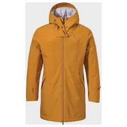 Schöffel Parka SCHÖFFEL "Urban Ins Parka Style Crivat WMS", Damen, Gr. 46, gelb (5735, gelb), Oberstoff: Aussenseite: 100% Polyester; (Membran: Thermoplastisches Polyurethan); Futter: 100% Polyester; Wattierung: 100% Polyester, Modisch, regular fit, hoch geschlossener Ausschnitt, Jacken