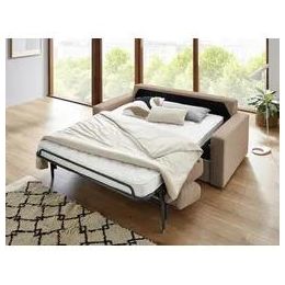 Schlafsofa "Rolando, B: 196 cm, Liegefl. 140x190 cm", braun, B:196cm H:82cm T:208cm, 100% PES, ATLANTIC HOME COLLECTION, Sofas, mit komfortabler Matratze, Dauerschlafsofa