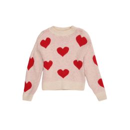 Only Mini Pullover 'KMGNAJA' M&auml;dchen Gr&ouml;&szlig;e 92 hellpink / rot