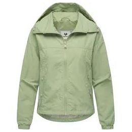 Outdoorjacke Ragwear "Cerys", Damen, Gr. L (40), braun (dusty), Obermaterial: 100% Nylon, Innenfutter: 100% Polyester, oversize hüftlang, hoch geschlossener Ausschnitt, Ärmel ohne Ärmelschlitz elastischer Bund, Jacken, kurze Damen Übergangsjacke mit verstaubarer Kapuze