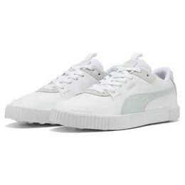 Golfschuh Puma "Cali G Golfschuhe Damen", Gr. 39, weiß (weiß peaceful blau), Obermaterial: Textil, Synthetik, Kuhleder; Futter: Textil, Synthetik; Innensohle: Textil; Laufsohle: Gummi, Schuhe