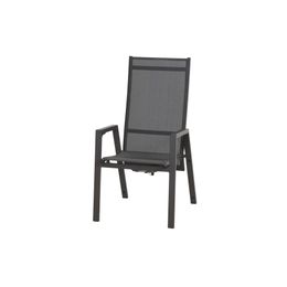 siena GARDEN Sessel 'Savona' matt anthrazit 60 x 111,5 x 74 cm