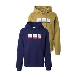 Jack & Jones Jack & Jones Sweatshirt 'JORINWOOD' Herren Gr&ouml;&szlig;e XS navy / khaki / wei&szlig;