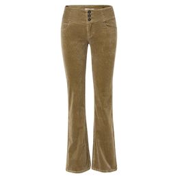 Koroshi KOROSHI Cordhose Korsett Botcut Pushup Cordhose Korsett Botcut Pushup Damen Gr&ouml;&szlig;e 30/31 khaki
