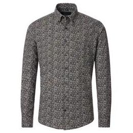 Langarmhemd Casamoda "Casamoda Freizeithemd Print", Herren, Gr. XL, primary_ausgabeGroessentyp, grün (dunkelgrün), 100% Baumwolle, bedruckt, comfort fit, Hemden