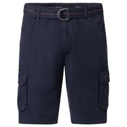 Shorts Casamoda "Casamoda Shorts uni", Herren, Gr. 30, Normalgrößen, blau (dunkelblau), 100% Baumwolle, Hosen