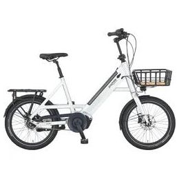 E-Bike Prophete "Urbanicer 3.8" Gr. 46, silber (silber, silber), Elektrofahrräder, 46cm, 20 Zoll (50,80cm)