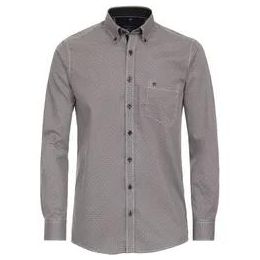 Langarmhemd Casamoda "Casamoda Freizeithemd Print", Herren, Gr. M, Normalgrößen, gelb, 100% Baumwolle, bedruckt, comfort fit, Hemden
