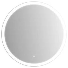 LED-Lichtspiegel Jokey "Sevilla", silber (silberfarben), T:3,4cm Ø:75cm, Spiegelglas, Spiegel, in verschiedenen Größen erhältlich
