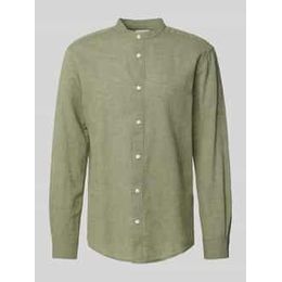 Only & Sons Slim Fit Leinenhemd aus Leinen-Mix mit Kaschmir-Anteil Modell 'CAIDEN'