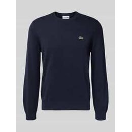 Lacoste Regular Fit Strickpullover aus Baumwoll-Mix