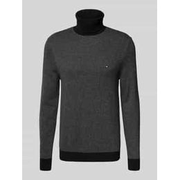 Tommy Hilfiger Regular Fit Rollkragenpullover aus Baumwoll-Kaschmir-Mix