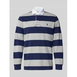 Polo Ralph Lauren Sweatshirt mit Polokragen und Label-Stitching