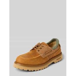 Woolrich Bootsschuhe aus Leder mit profilierter Sohle