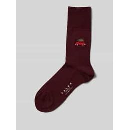 Falke Socken aus Schurwoll-Mix mit Motiv-Stitching