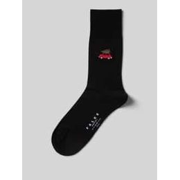 Falke Socken aus Schurwoll-Mix mit Motiv-Stitching