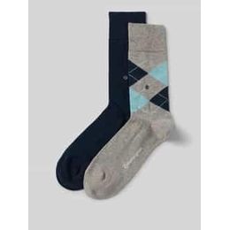 Burlington Socken mit Label-Detail im 2er-Pack