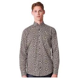 Langarmhemd Casamoda "Casamoda Freizeithemd Print", Herren, Gr. XXL, primary_ausgabeGroessentyp, gelb (senfgelb), 100% Baumwolle, bedruckt, comfort fit, Hemden