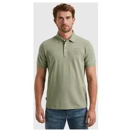 PME-Legend Poloshirt PME LEGEND "Short sleeve polo stretch pique package", Herren, Gr. L, schwarz (shadow), Jersey, Obermaterial: 96% Baumwolle, 4% Elasthan, regular fit taillenbedeckt, Shirts, mit Schriftzug