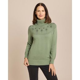 Helena Vera Pullover mit Norweger-Strass-Deko