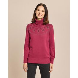 Helena Vera Pullover mit Norweger-Strass-Deko