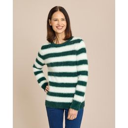 Helena Vera Pullover Flauschgarn Streifen-Optik