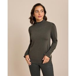 Judith Williams Feinstrick Rüschenpullover mit Lyocell