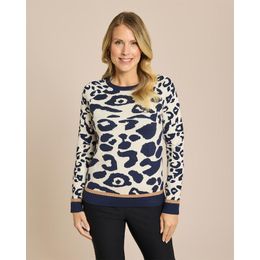 Helena Vera Pullover mit Leo-Jacquard-Design