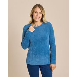 Helena Vera Flausch-Pullover mit Rundhals