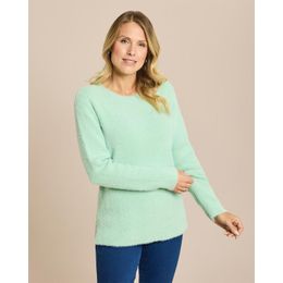 Helena Vera Flausch-Pullover mit Rundhals