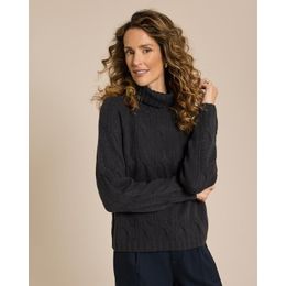 THOMAS RATH Rollkragen Pullover Zopfmuster