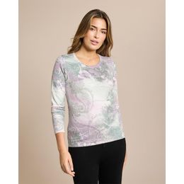 Ovanti Strickdesign Soft Pullover Blumen-Ketten Design