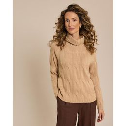 THOMAS RATH Rollkragen Pullover Zopfmuster