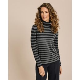 THOMAS RATH Rollkragenpullover gestreift