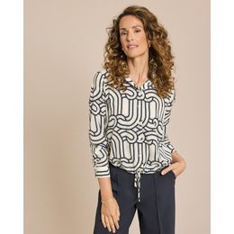 THOMAS RATH Bluse mit Kapuze bedruckt