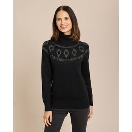 Helena Vera Pullover mit Norweger-Strass-Deko