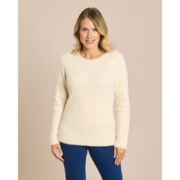 Helena Vera Flausch-Pullover mit Rundhals