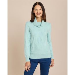Helena Vera Rollkragen Pullover mit Jacquard-Karo