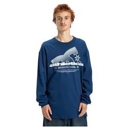 Langarmshirt DC Shoes "Slathletic Hls", Herren, Gr. M, estate blau, 75% Baumwolle, 25% Baumwolle, Shirts