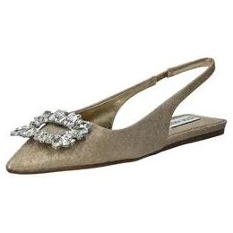 Ballerina Steve Madden "Steve Madden Ballerinas Lederimitat", Damen, Gr. 38, gold, Lederimitat, Casual, Schuhe