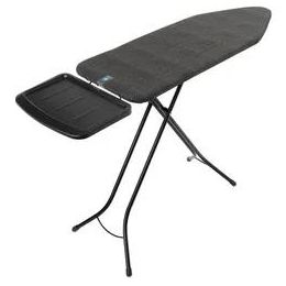 Bügelbrett Brabantia "Bügeltisch C, 124 x 45 cm, Dst-Ablage Solide", blau (denim schwarz), B:48cm T:75cm, Bügelbretter, Fairtrade-zertifiziert