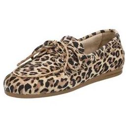 Slipper Pavement "Pavement Slipper Leder", Damen, Gr. 36, leopard, Leder, Casual, Schuhe