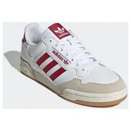 Sneaker Adidas ORIGINALS "CONTINENTAL 80 STRIPES", Gr. 38,5, weiß (cloud weiß, team victory rot, chalk weiß), Baumwolle, Sportlich, Schuhe