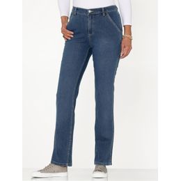 WITT Damen Jeans mit seitlichem Dehnbund, blue-stone-washed, Gr&ouml;&szlig;e 42
