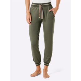 CREATION L PREMIUM Witt Damen Modal-Viskose-Hose, khaki, Gr&ouml;&szlig;e 40/42