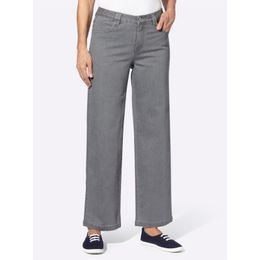 WITT Damen Jeans in weiter Form, light grey-denim, Größe 22
