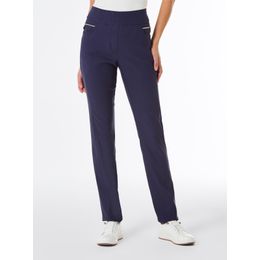 Stehmann Comfort line Damen Schlupfhose mit Zierrei&szlig;verschluss, marine, Gr&ouml;&szlig;e 18