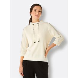 CREATION L PREMIUM Wit Damen Wollpullover, ecru, Gr&ouml;&szlig;e 40