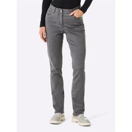 CREATION L PREMIUM Wit Damen 5-Pocket-Jeans mit Dehnbund, stone-grey-denim, Größe 40